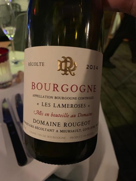 2014 Domaine Rougeot Bourgogne Les Lameroses, France, Burgundy ...
