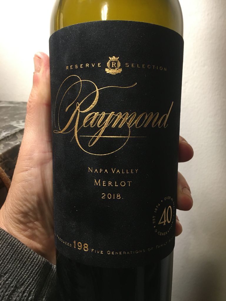 2018 Raymond Merlot Reserve Selection, USA, California, Napa Valley ...