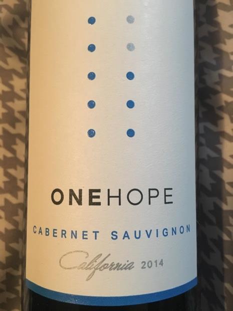 2014 One Hope Cabernet Sauvignon California, USA, California ...