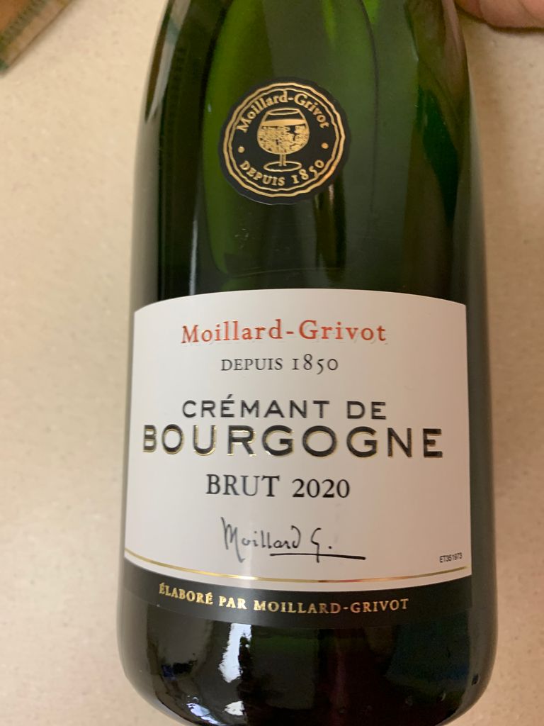 2022 Moillard-Grivot Crémant de Bourgogne Brut, France, Burgundy ...