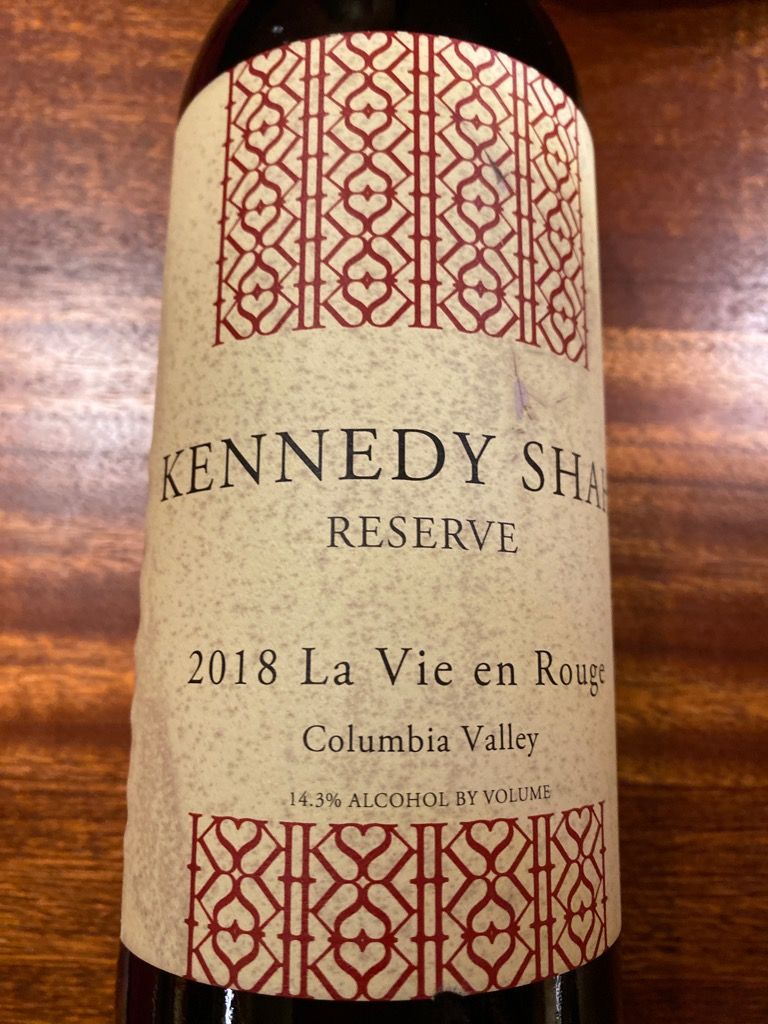 2019 Kennedy Shah (Woodhouse Wine Estates) La Vie en Rouge, USA ...
