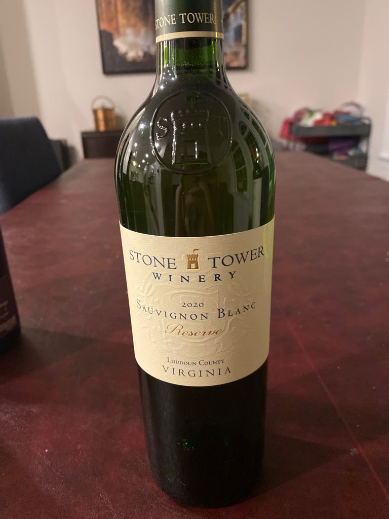 2020 Stone Tower Winery Sauvignon Blanc Reserve, USA, Virginia ...