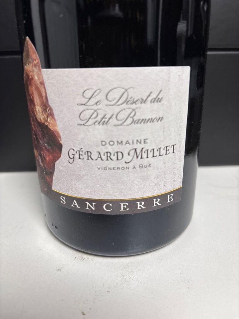2020 Domaine Gérard Millet Sancerre Le Désert du Petit Bannon, France ...