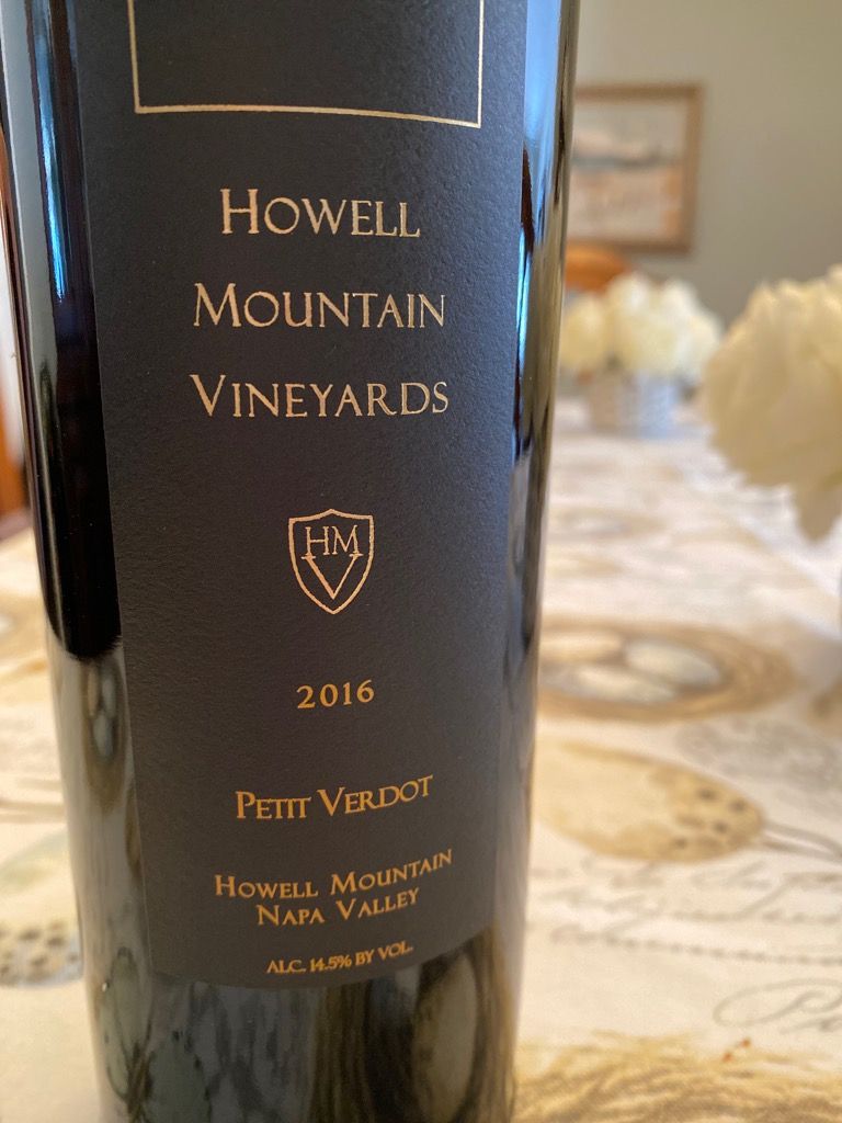 2016 Howell Mountain Vineyards Petit Verdot, USA, California, Napa ...