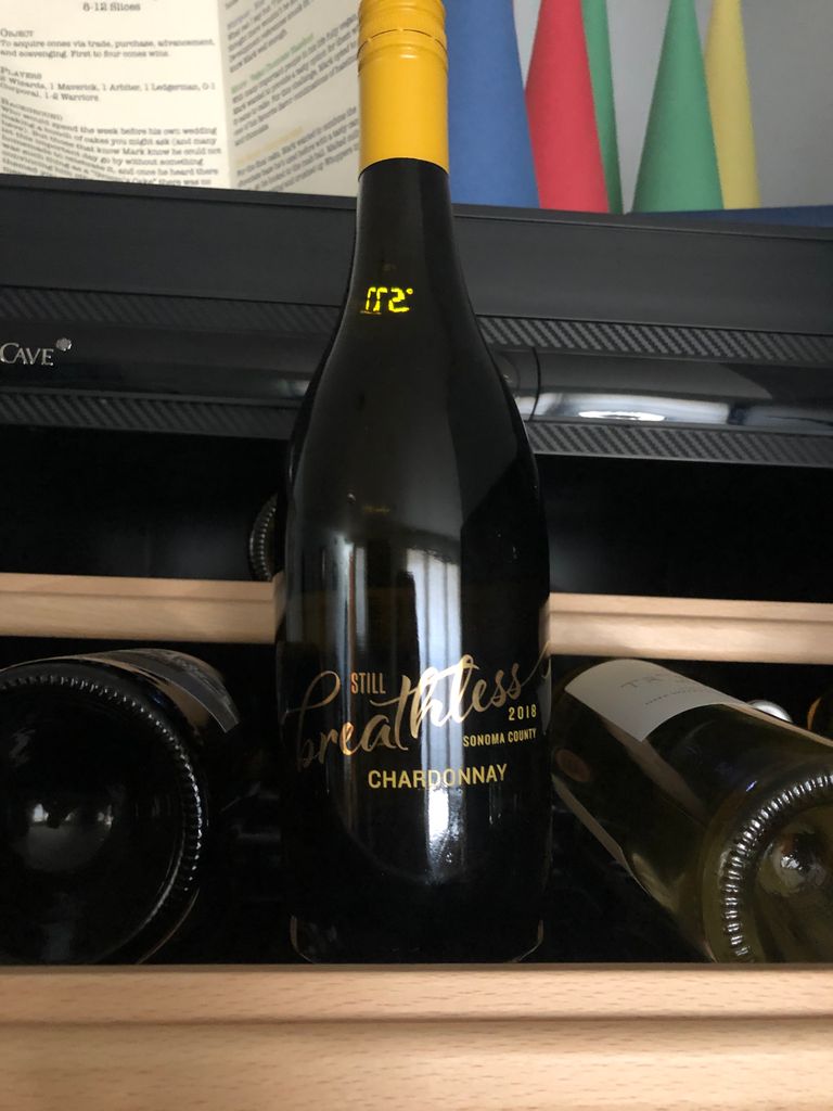 2019 Breathless Chardonnay still breathless, USA, California, Sonoma ...