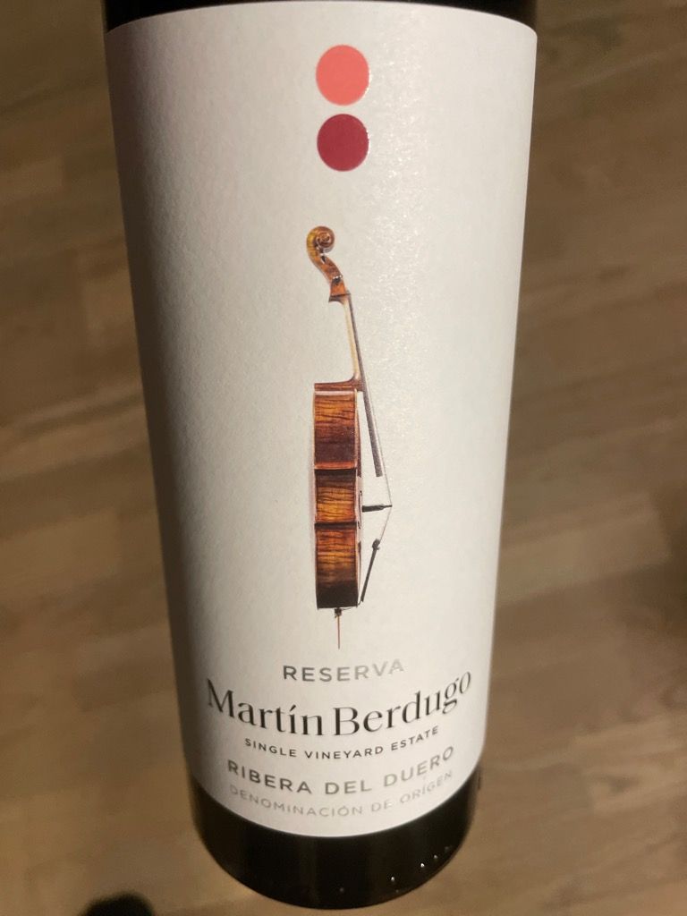 2016 Martin Berdugo Ribera del Duero Gran Reserva, Spain, Castilla y ...