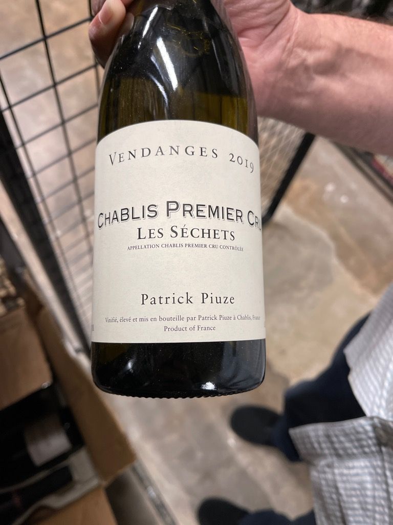 2019 Patrick Piuze Chablis 1er Cru Les Sechets, France, Burgundy ...