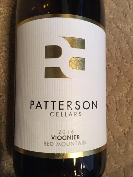 2016 Patterson Cellars Viognier, USA, Washington, Columbia Valley, Red ...