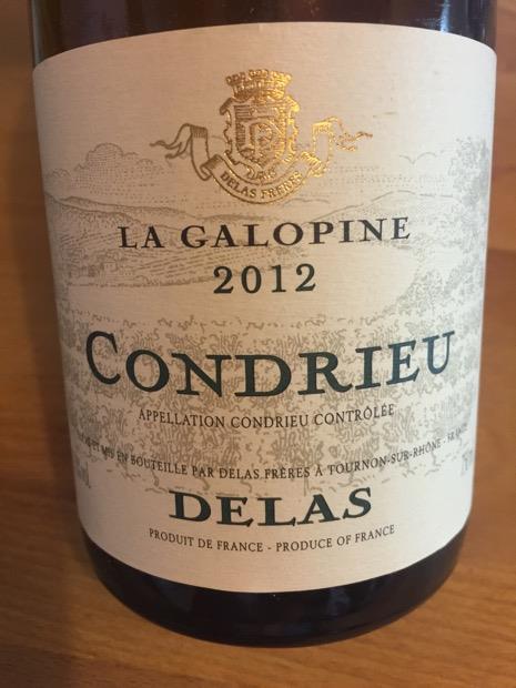 2013 Delas Frères Condrieu La Galopine, France, Rhône, Northern Rhône ...