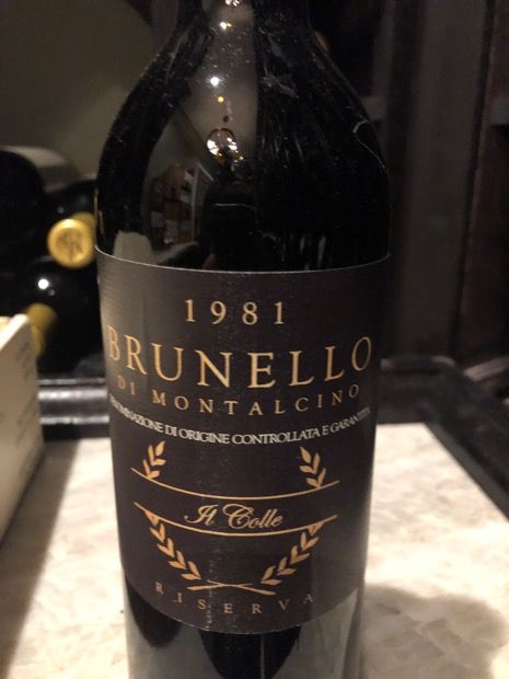 1981 Azienda Vitivinicola Il Colle Brunello di Montalcino, Italy ...