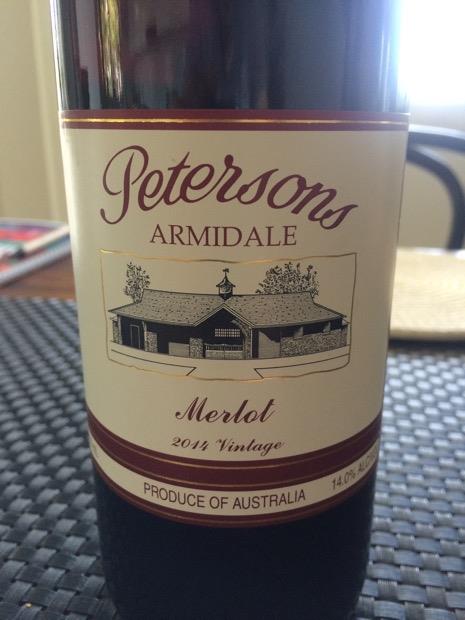 2014 Petersons Merlot Armidale, Australia, New South Wales, Northern ...