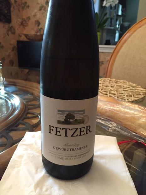 2017 Fetzer Gewürztraminer Shaly Loam, USA, California, Central Coast ...