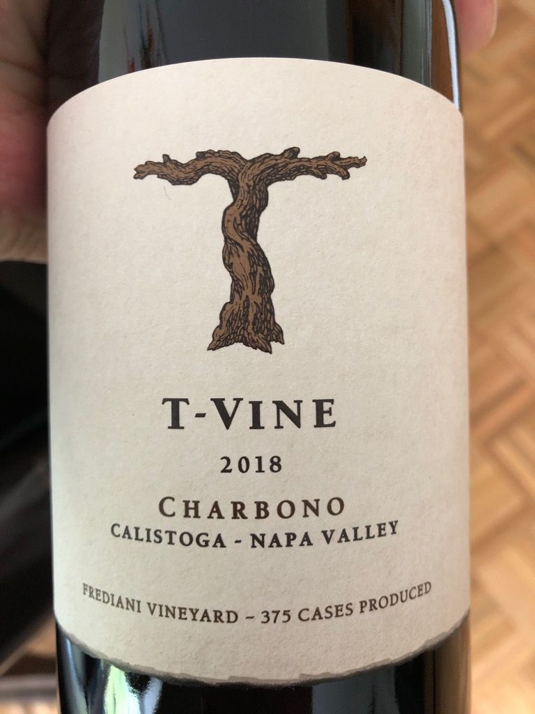 2018 T-Vine Cellars Charbono Frediani Vineyard Calistoga, USA ...