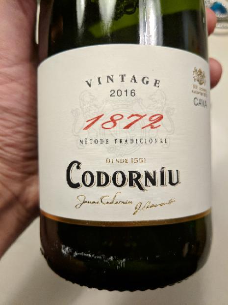 2017 Codorníu Cava Codorníu Cuvée 1872 Brut, Spain, Cava - CellarTracker