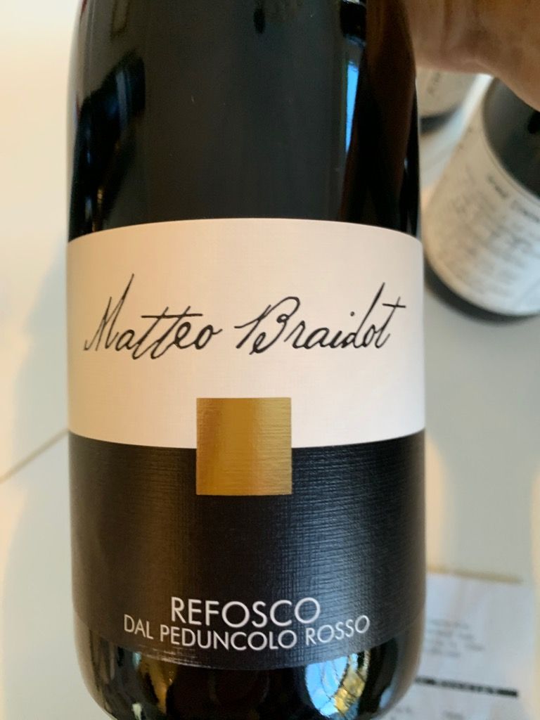 2020 Matteo Braidot Refosco dal Peduncolo Rosso Delle Venezie, Italy ...