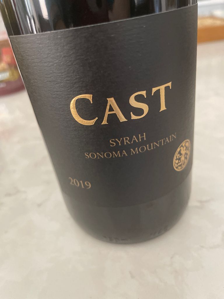 2019 Cast Wines Syrah, USA, California, Sonoma County, Sonoma Mountain ...