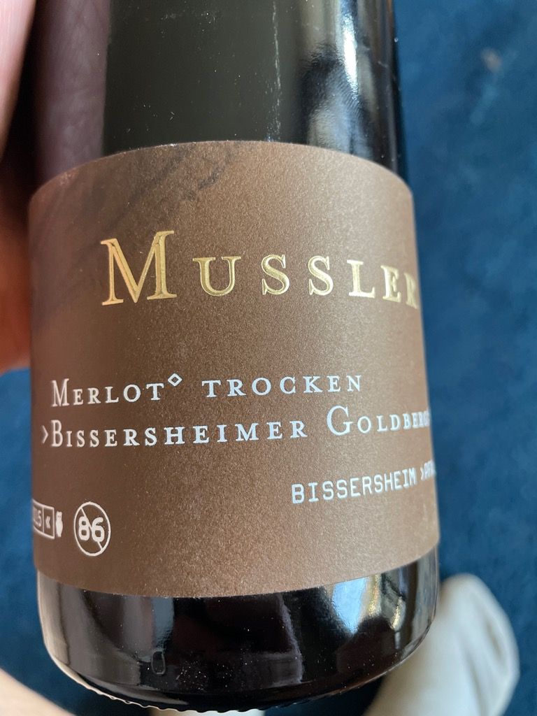 2019 Mußler Bissersheimer Goldberg Merlot Auslese trocken "Im Barrique ...