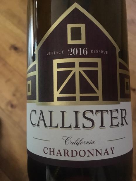 2017 Callister Cellars Chardonnay Vintage Reserve, USA, California ...