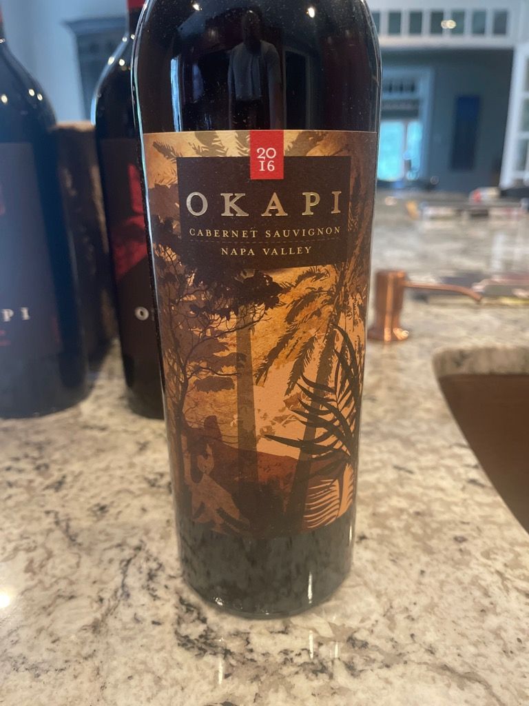 2016 Okapi Wines Cabernet Sauvignon Jungle Love Vineyard, USA ...