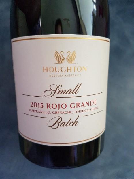 2015 Houghton Wine Rojo Grande -Shiraz, Grenache, Mataro, Tempranillo ...