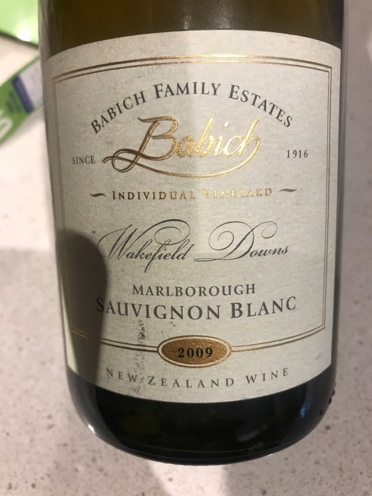 2017 Babich Sauvignon Blanc Individual Vineyard Cowslip Valley, New ...