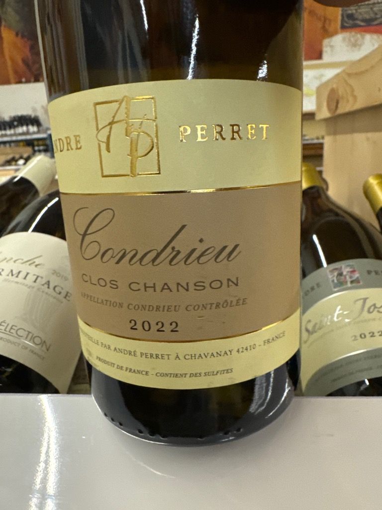2023 André Perret Condrieu Clos Chanson, France, Rhône, Northern Rhône ...