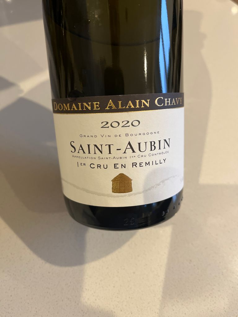 2020 Domaine Alain Chavy Saint-Aubin 1er Cru En Remilly Blanc, France ...