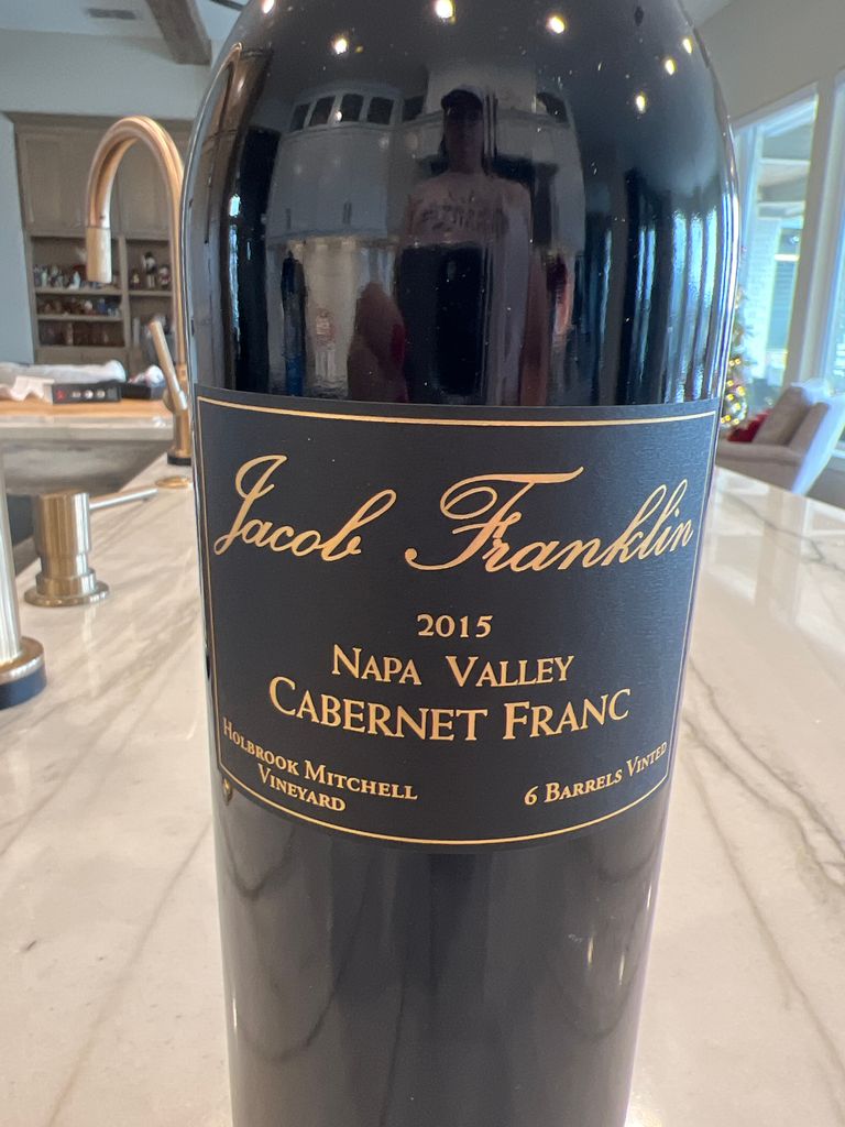 2015 Jacob Franklin Cabernet Franc Holbrook Mitchell Vineyard Napa ...