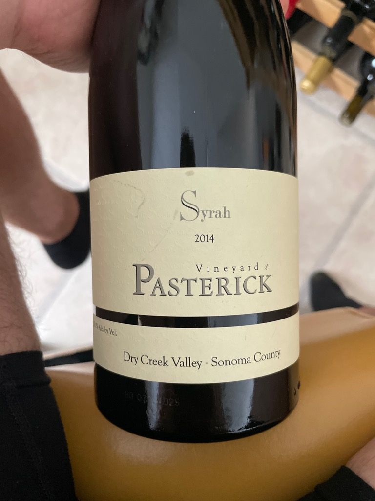 2015 Vineyard of Pasterick Syrah, USA, California, Sonoma County, Dry ...