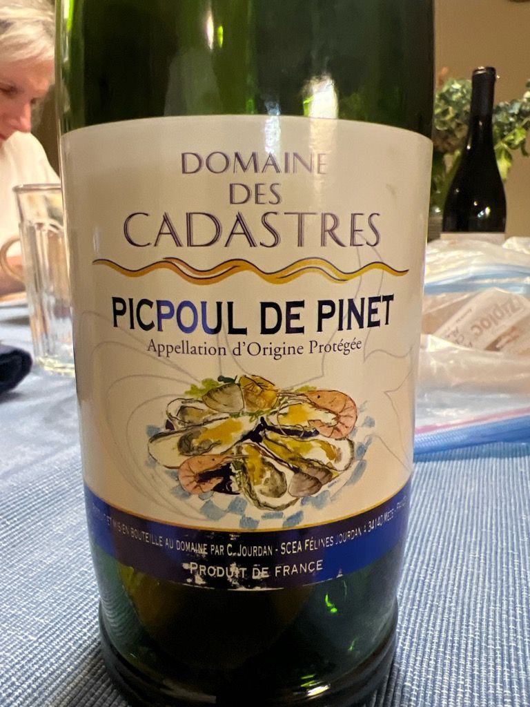 2019 Domaine des Cadastres Picpoul de Pinet, France, Languedoc ...