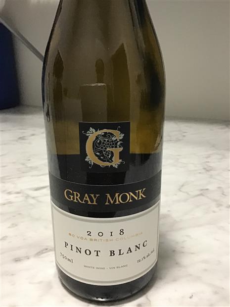 2018 Gray Monk Estate Winery Pinot Blanc, Canada, British Columbia ...