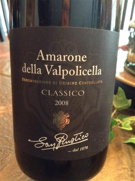 2008 San Rustico Amarone della Valpolicella Classico, Italy, Veneto ...
