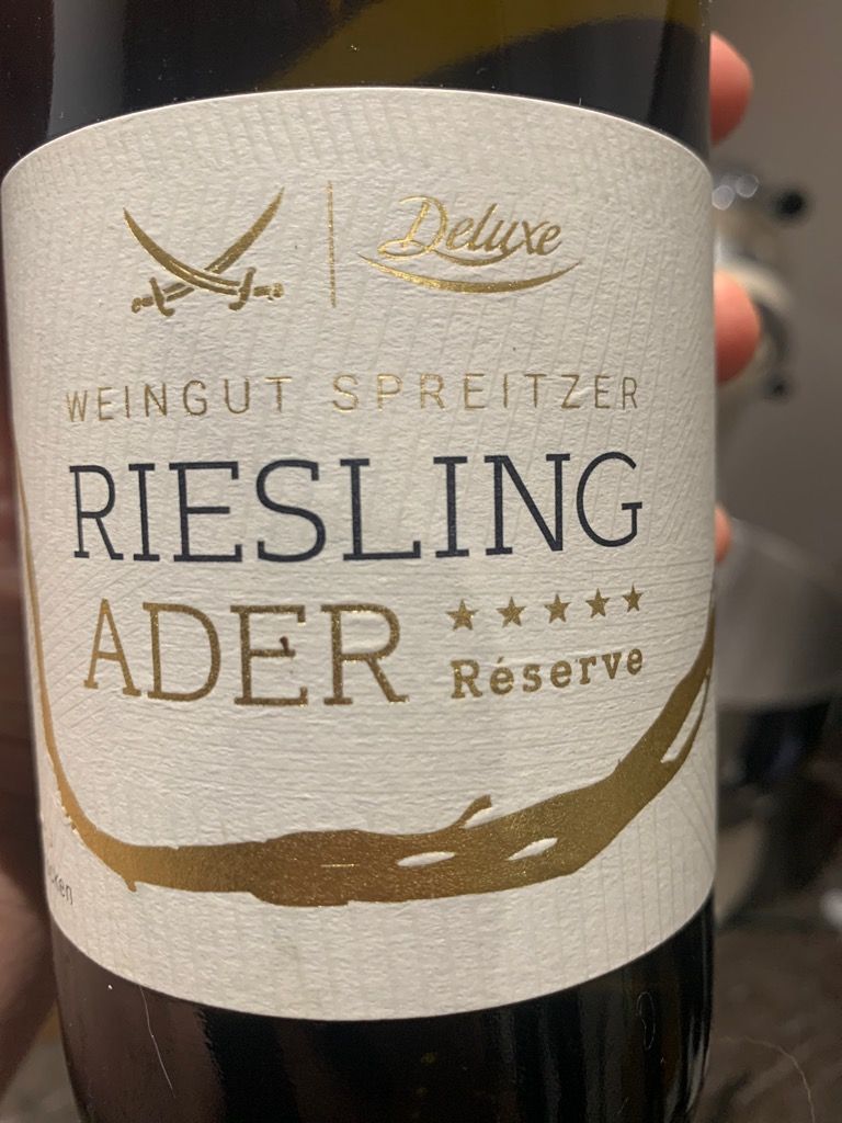 2021 Weingut Spreitzer Riesling Ader, Germany, Rheingau - CellarTracker
