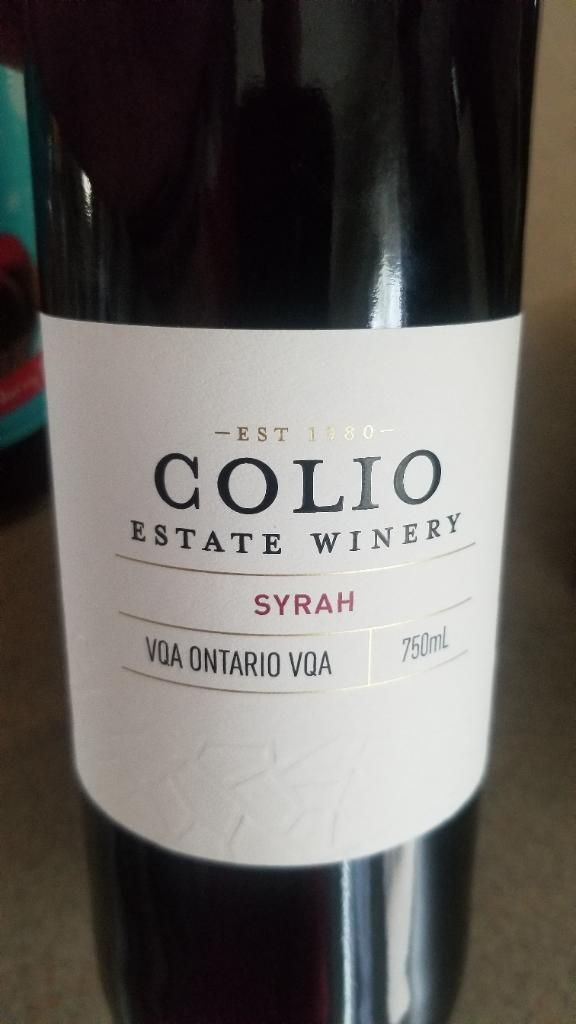 2020 Colio Estate Vineyards Syrah CEV Small Lot, Canada, Ontario, Lake ...