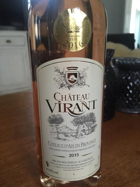 2015 Château Virant Coteaux d'Aix-en-Provence, France, Provence ...