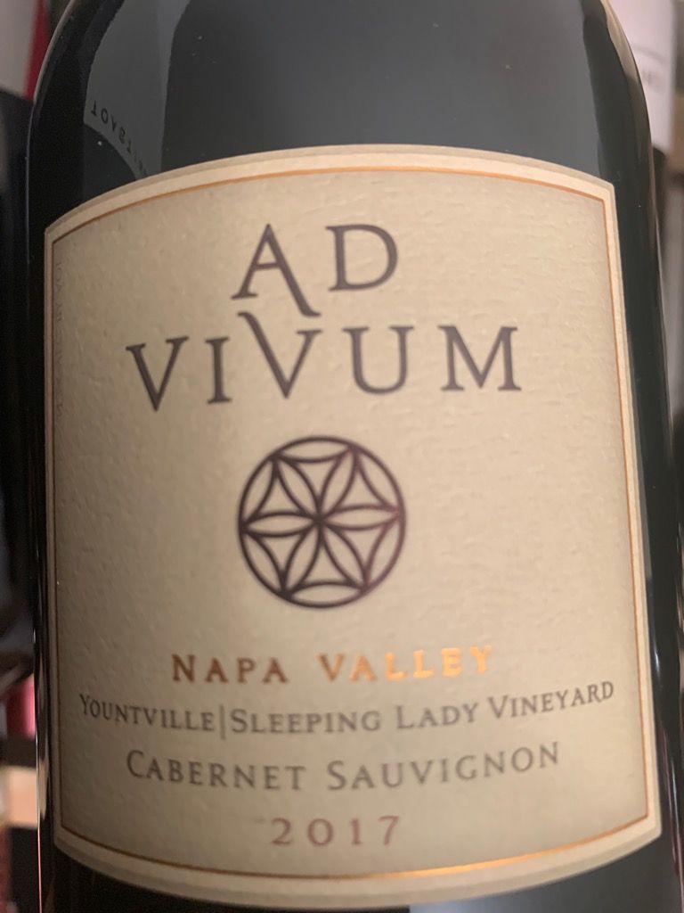 2017 Ad Vivum Cellars Cabernet Sauvignon, USA, California, Napa Valley ...