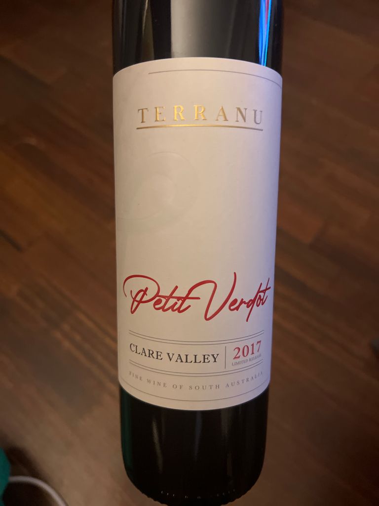 2017 Terranu Petit Verdot Clare Valley, Australia, South Australia ...