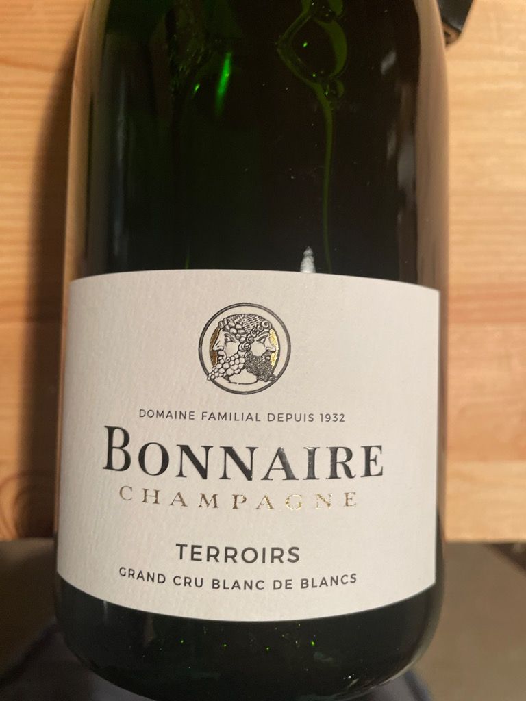 2017 Bonnaire Champagne Grand Cru Blanc de Blancs Terroirs, France ...