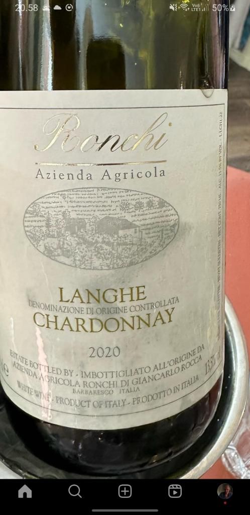 2020 Ronchi di Giancarlo Rocca Langhe Chardonnay, Italy, Piedmont ...