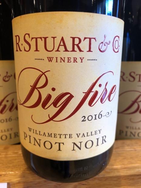 2016 R. Stuart & Co. Pinot Noir Big Fire, USA, Oregon - CellarTracker