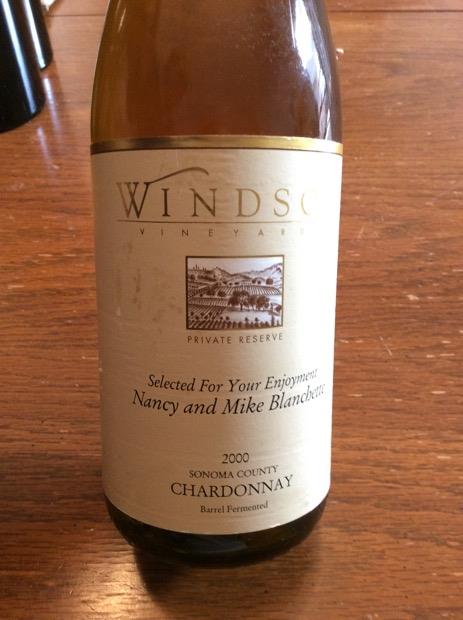 2000 Windsor Vineyards Chardonnay Private Reserve, USA, California ...