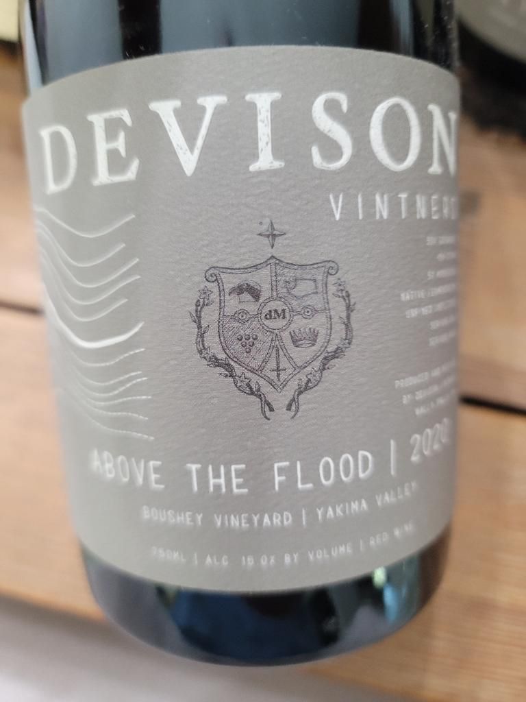 2020 Devison Vintners Above the Flood Boushey Vineyard, USA, Washington ...