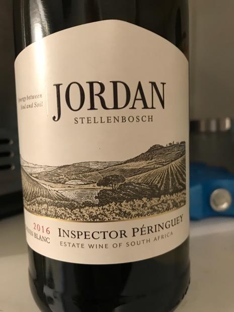 2016 Jordan Winery (Jardin) Chenin Blanc Inspector Peringuey, South Africa, Coastal Region ...