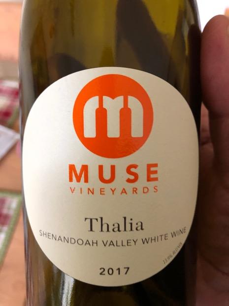 2022 Muse Vineyards Thalia, USA, Virginia, Shenandoah Valley - CellarTracker