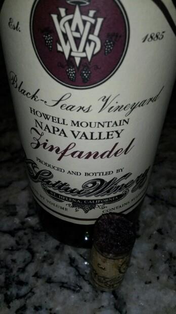 2006 V. Sattui Winery Zinfandel Black Sears Vineyard, USA, California ...