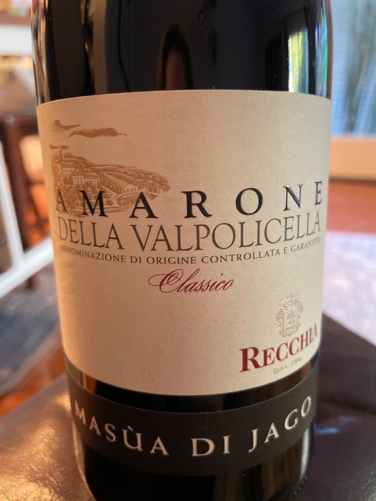 2016 Recchia Amarone della Valpolicella Classico Masùa di Jago, Italy ...