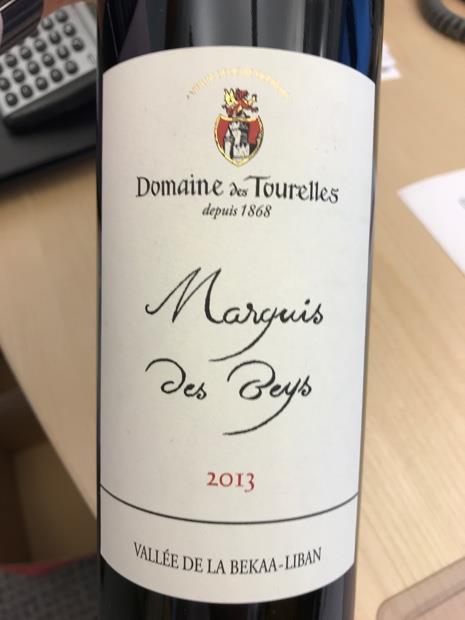 2013 Domaine des Tourelles Marquis des Beys Grande Cuvée, Lebanon ...
