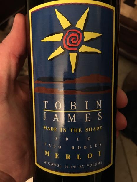 2012 Tobin James Merlot Made in the Shade, USA, California, Central Coast, Paso Robles ...