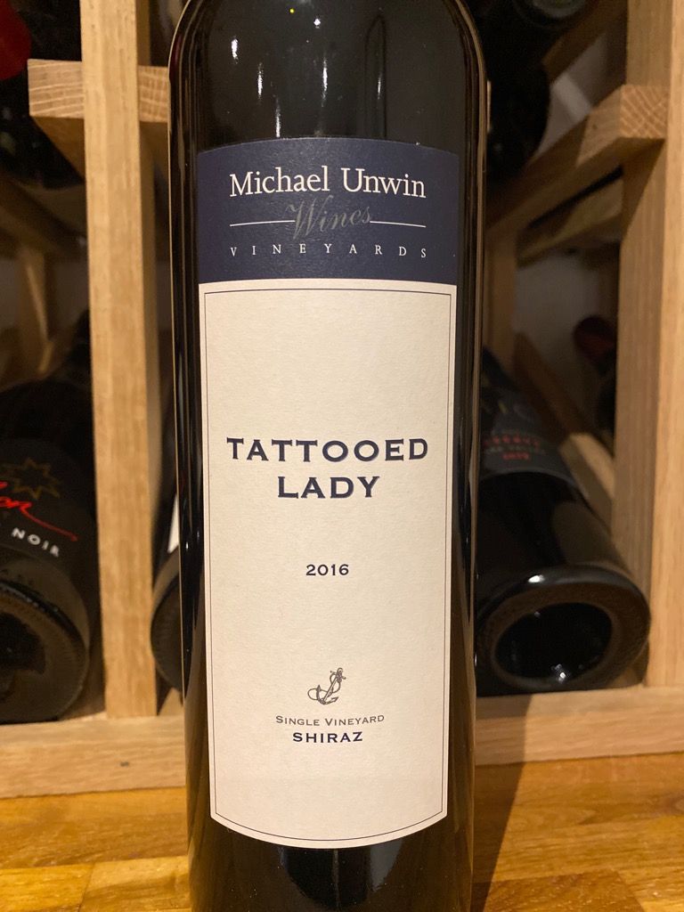 2016 Michael Unwin Shiraz Tattooed Lady, Australia, Victoria, Western ...