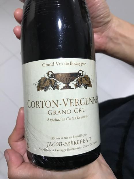 2019 Jacob-Frèrebeau Corton-Vergennes, France, Burgundy, Côte de Beaune ...